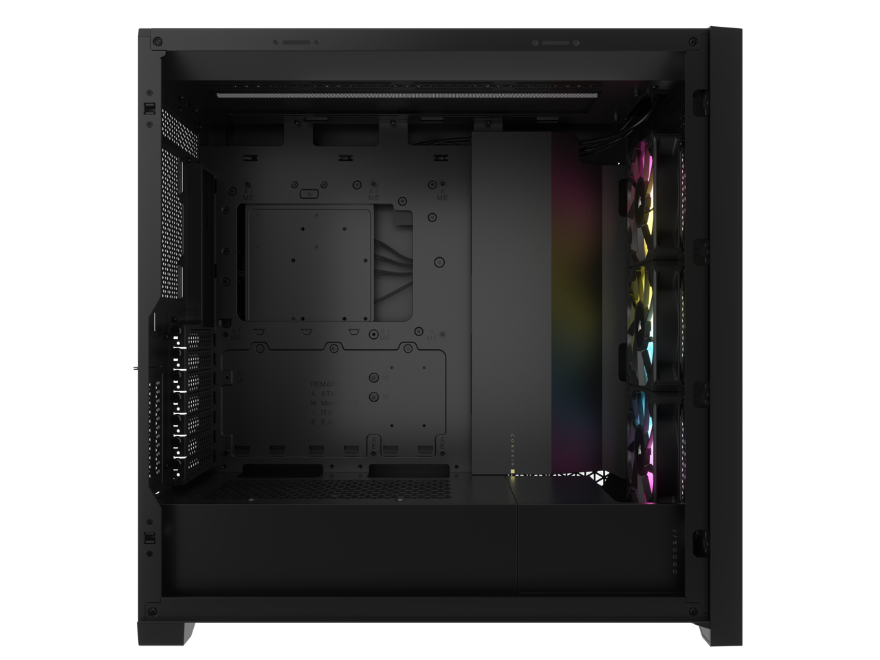 CORSAIR iCUE 5000D RGB AIRFLOW Mid-Tower Case, Black - 3x AF120 RGB ...