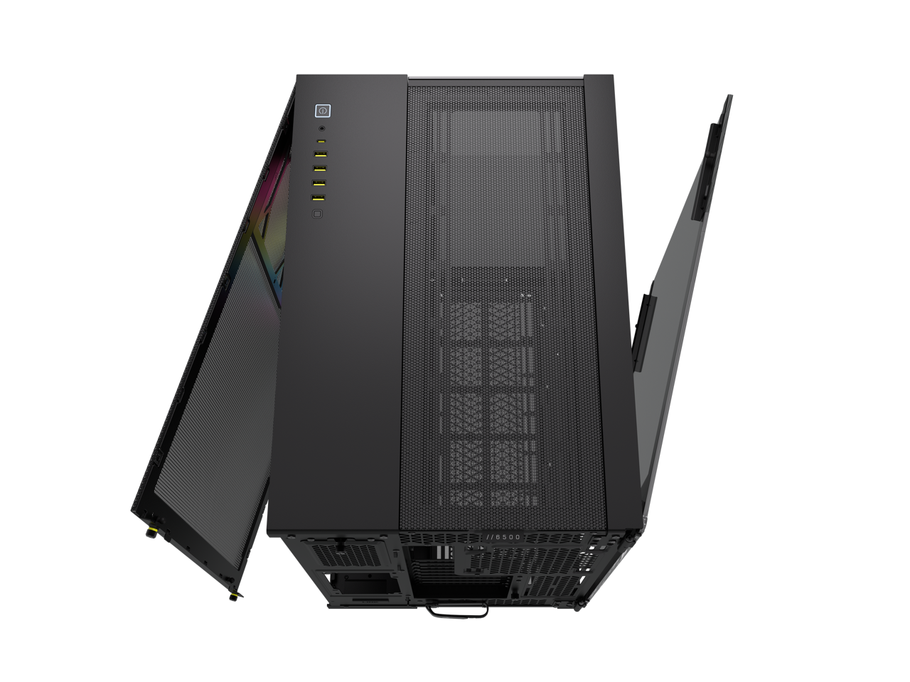 CORSAIR iCUE LINK 6500X RGB Mid-Tower Dual Chamber PC Case – Black -Two ...