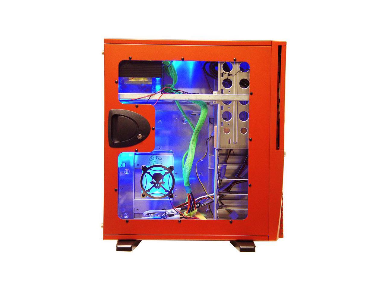 Open Box: APEVIA X-Superalien ATXA6SW-RED/500 Red Computer Case ...