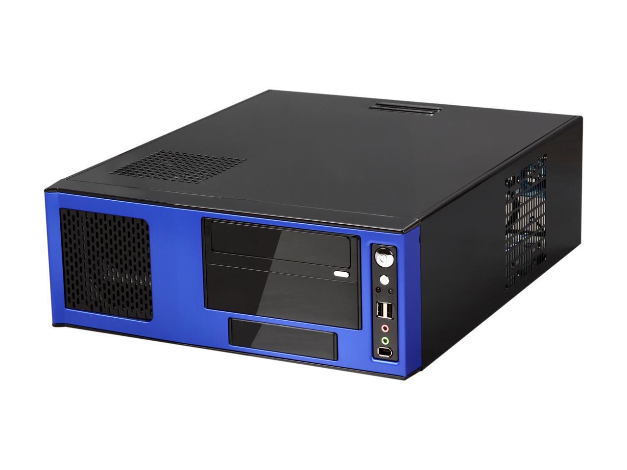 APEVIA Black / Blue X-MASTER-BL/500 ATX Media Center / HTPC Case ...