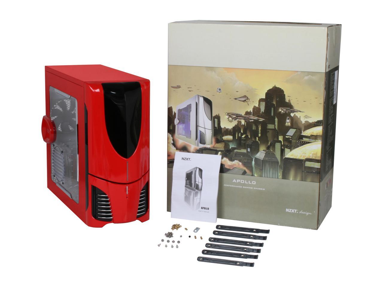 NZXT Apollo Red Computer Case - Newegg.com