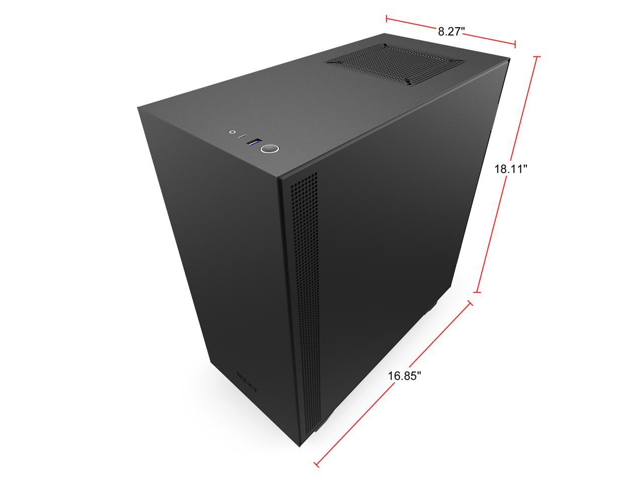 NZXT H510i - Compact ATX Mid-Tower PC Gaming Case - Front I/O USB Type ...