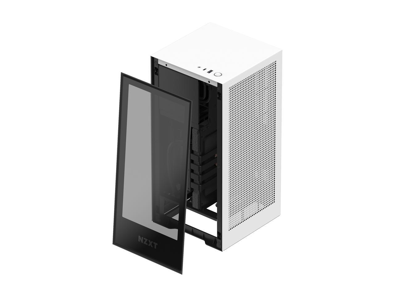 NZXT H1 V2 (WHITE) Mini-ITX Gaming Case w/750W PSU & AIO ...