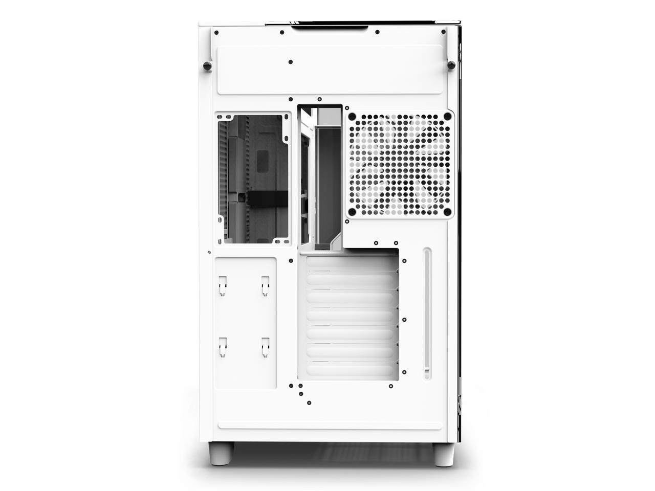 NZXT H9 Elite - All White - CM-H91EW-01 - Premium Dual-Chamber - Mid ...