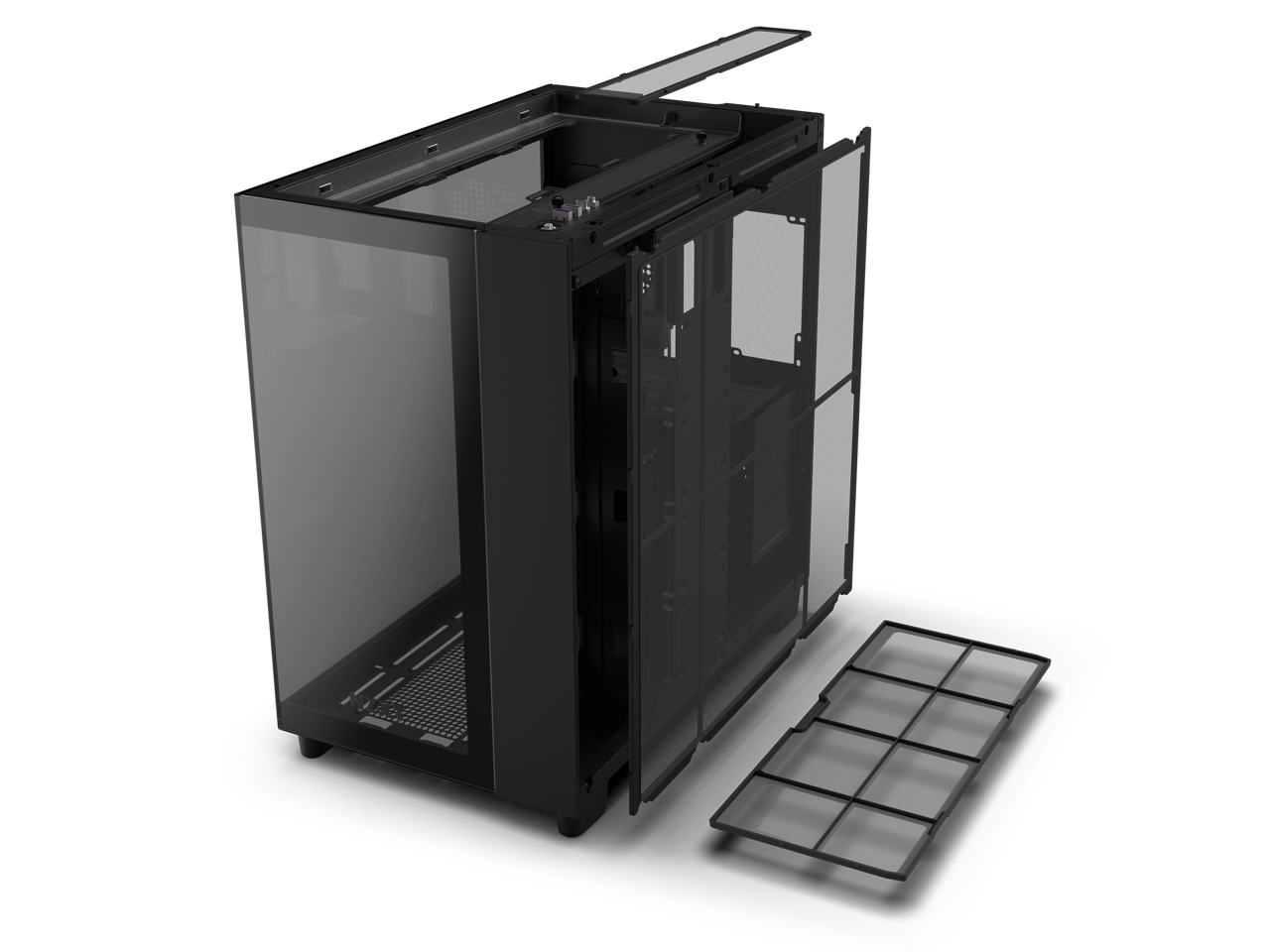 NZXT H9 Elite - All Black - CM-H91EB-01 - Premium Dual-Chamber - Mid ...