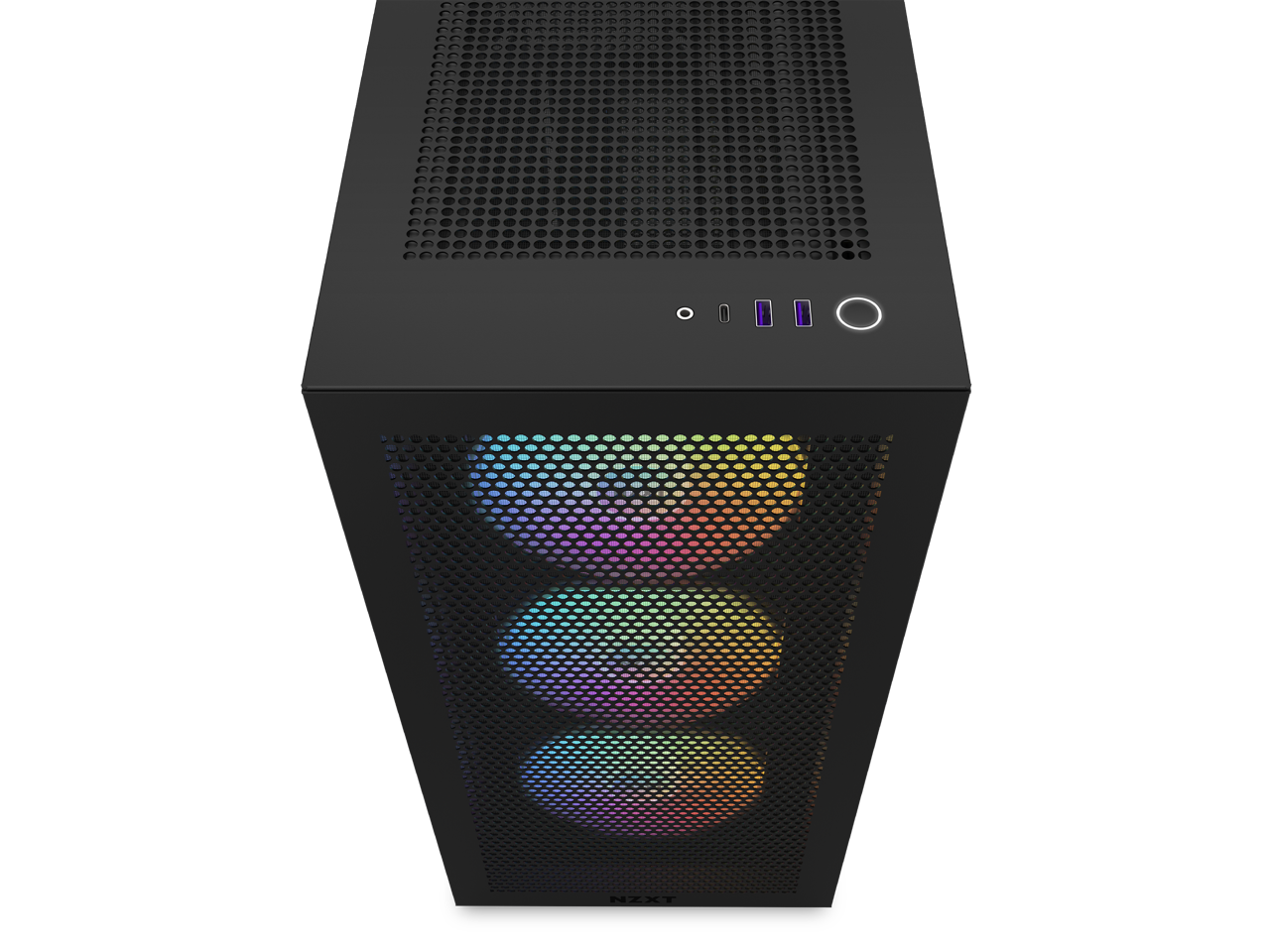 NZXT H Series H7 (2023) Flow RGB Edition ATX Mid Tower Chassis Black ...
