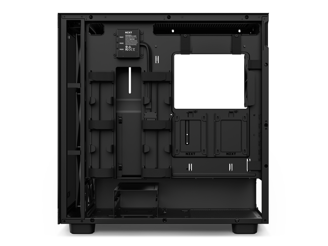 NZXT H Series H7 (2023) Elite Edition ATX Mid Tower Chassis Black color ...