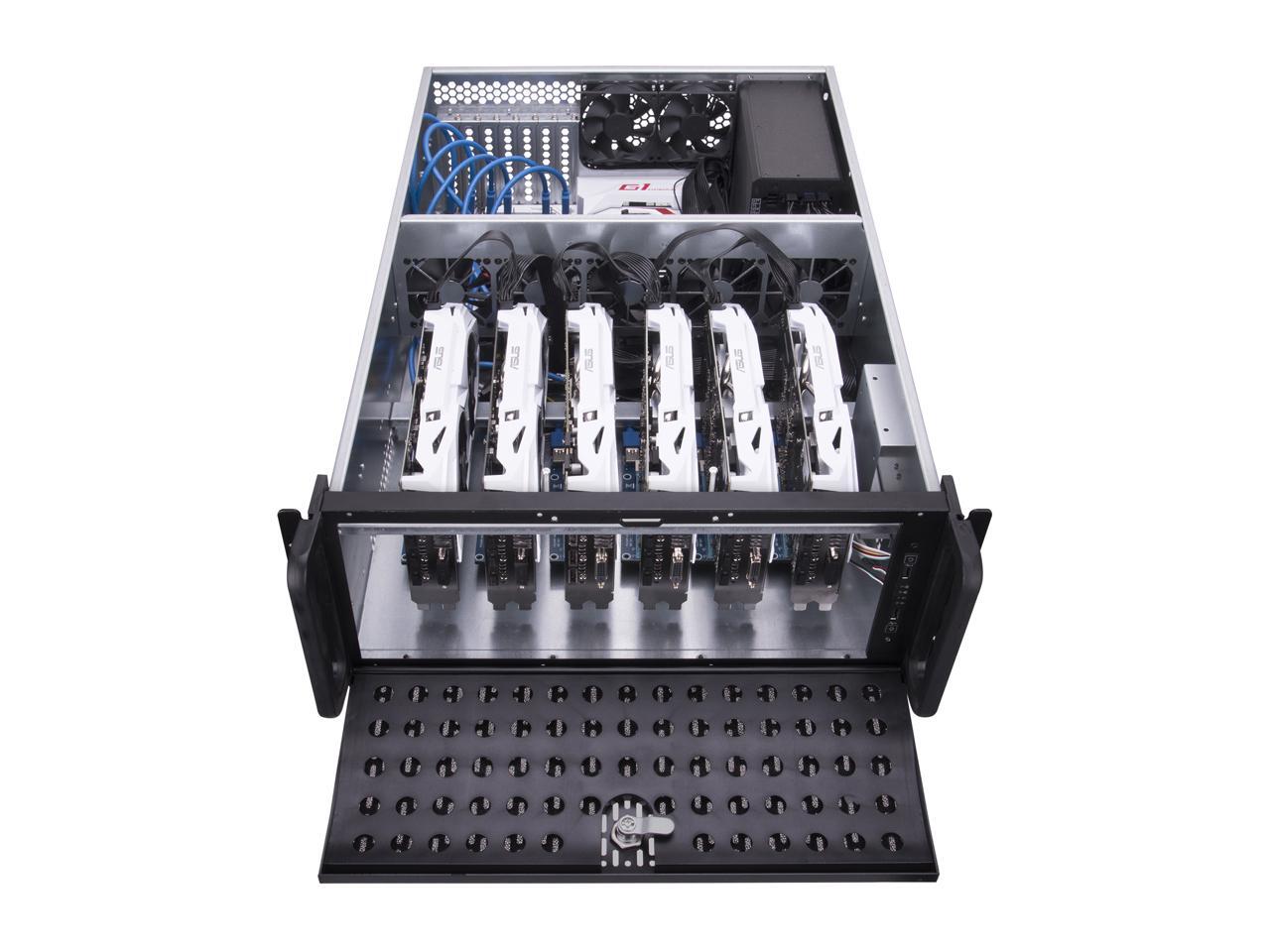 Rosewill RSV-L4000B - 4U Rackmount Server Case / Chassis for Bitcoin ...