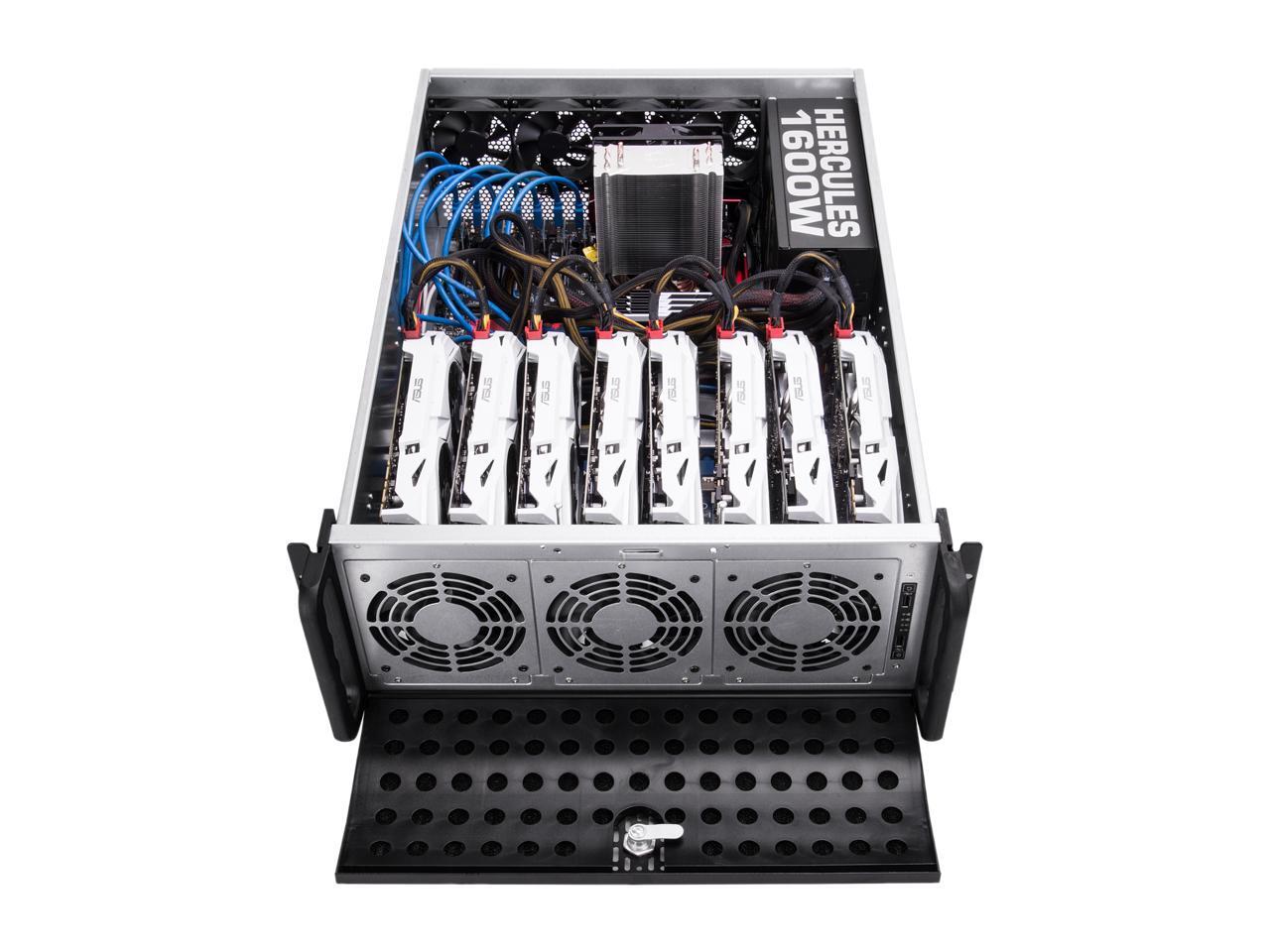 Rosewill RSV-L4000C - 4U Rackmount Server Case / Chassis for AI / Bitcoin Mining Machine ...