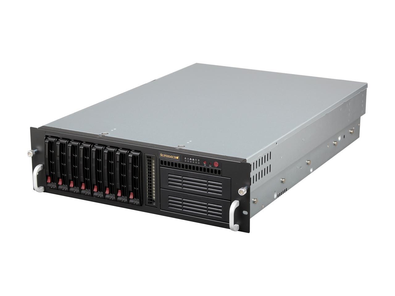 SUPERMICRO SuperChassis CSE-833T-650B Black 3U Rackmount Server Case ...