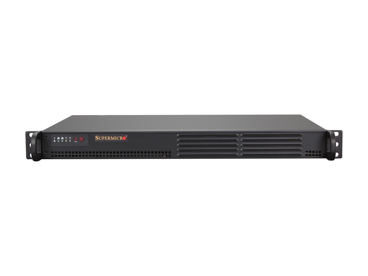 SUPERMICRO CSE-502L-200B Black 1U Rackmount Mini Server Chassis ...