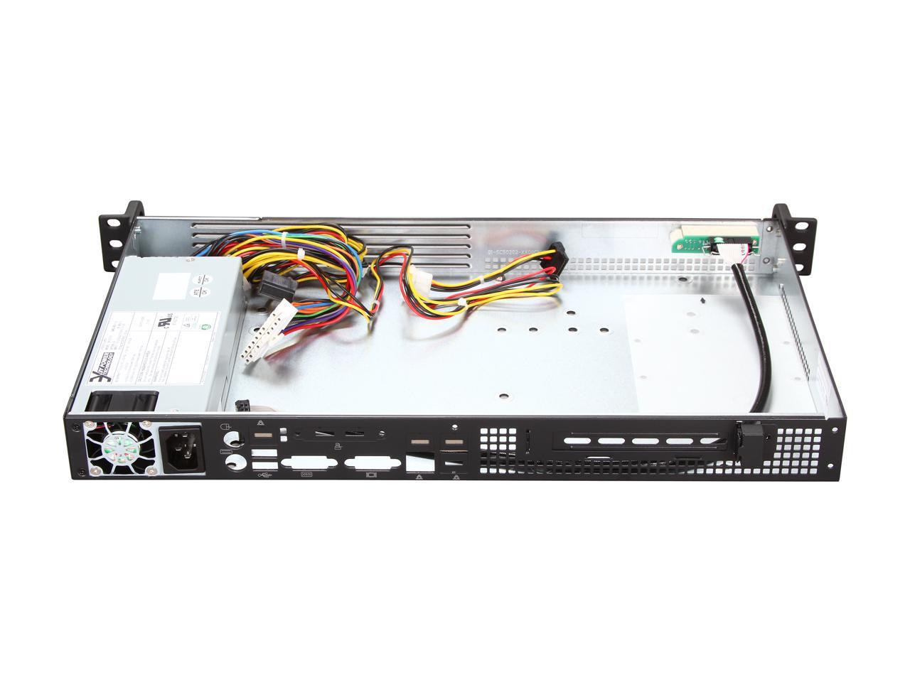 SUPERMICRO CSE-502L-200B Black 1U Rackmount Mini Server Chassis ...