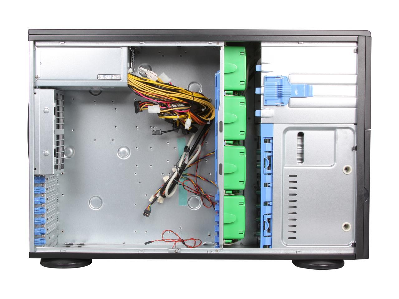 SUPERMICRO SuperChassis CSE-743T-665B Black 4U Pedestal Server Case ...
