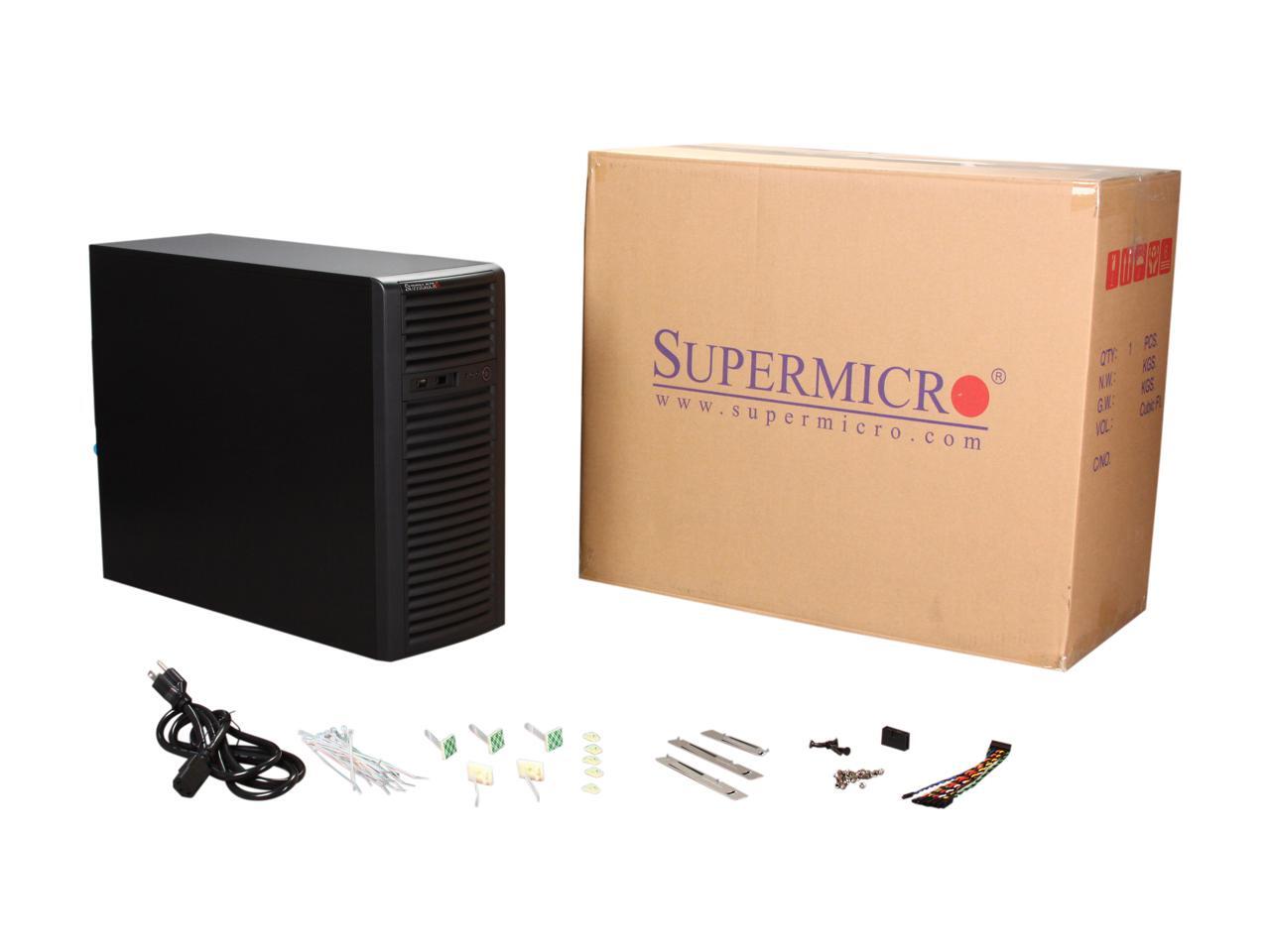 SUPERMICRO CSE-732i-500B Black Mini-Tower Server Chassis - Newegg.com