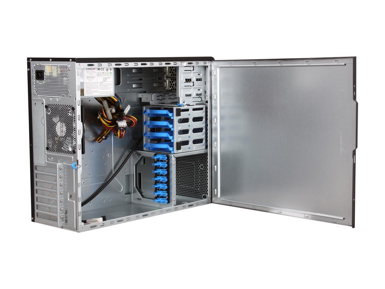 SUPERMICRO CSE-732i-500B Black Mini-Tower Server Chassis - Newegg.com