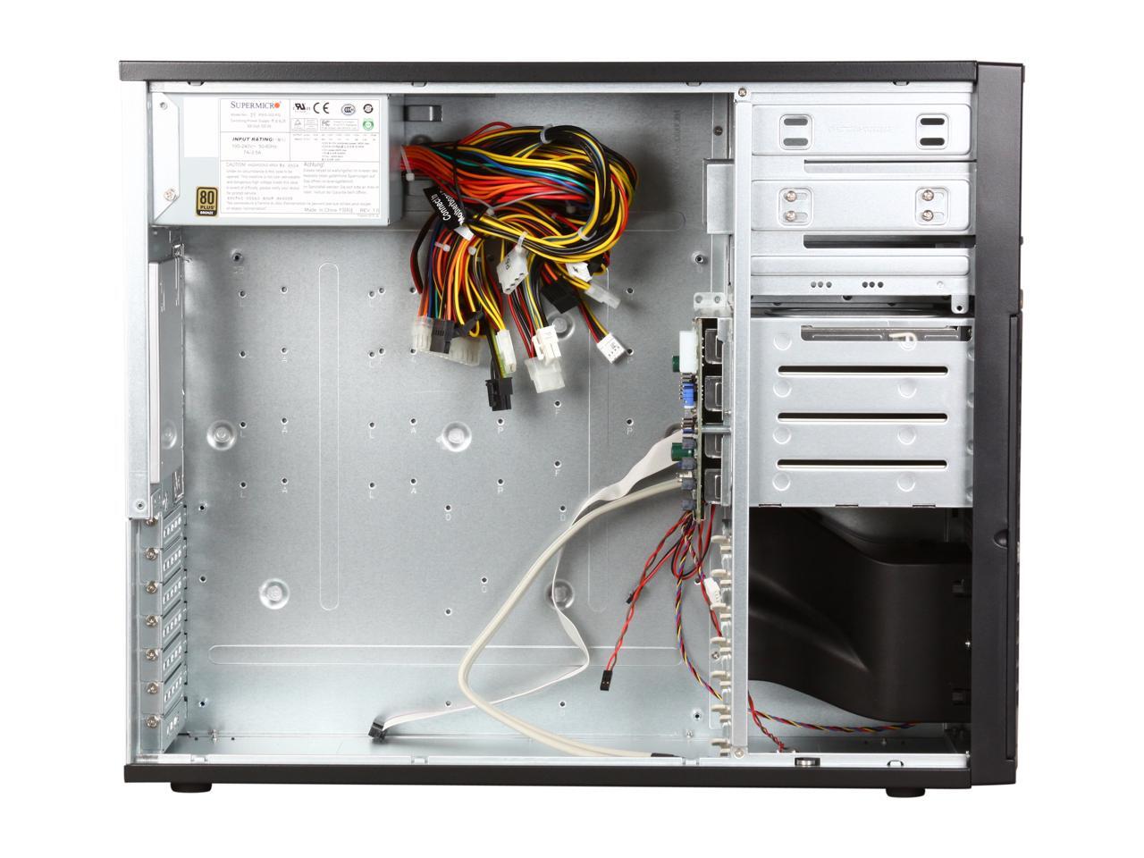 SUPERMICRO CSE-733TQ-500B Black Mini-Tower Server Case - Newegg.ca