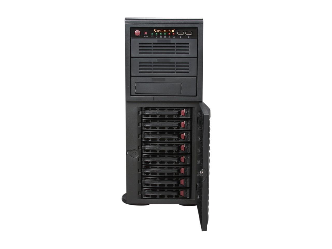 SUPERMICRO CSE-743T-500B Black Pedestal Server Case - Newegg.com