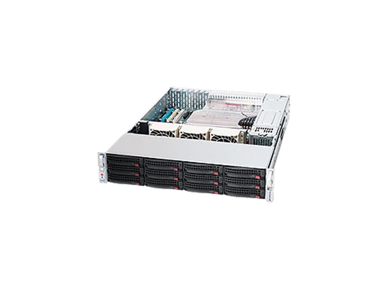 SUPERMICRO SuperChassis CSE-826E26-R1200LPB Black 2U Rackmount Server ...