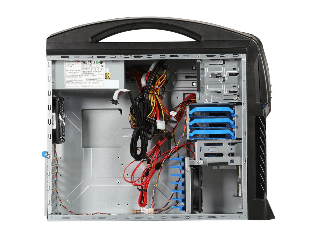 SUPERMICRO SuperChassis CSE-732G-903B Black Mid-Tower Gaming Case ...