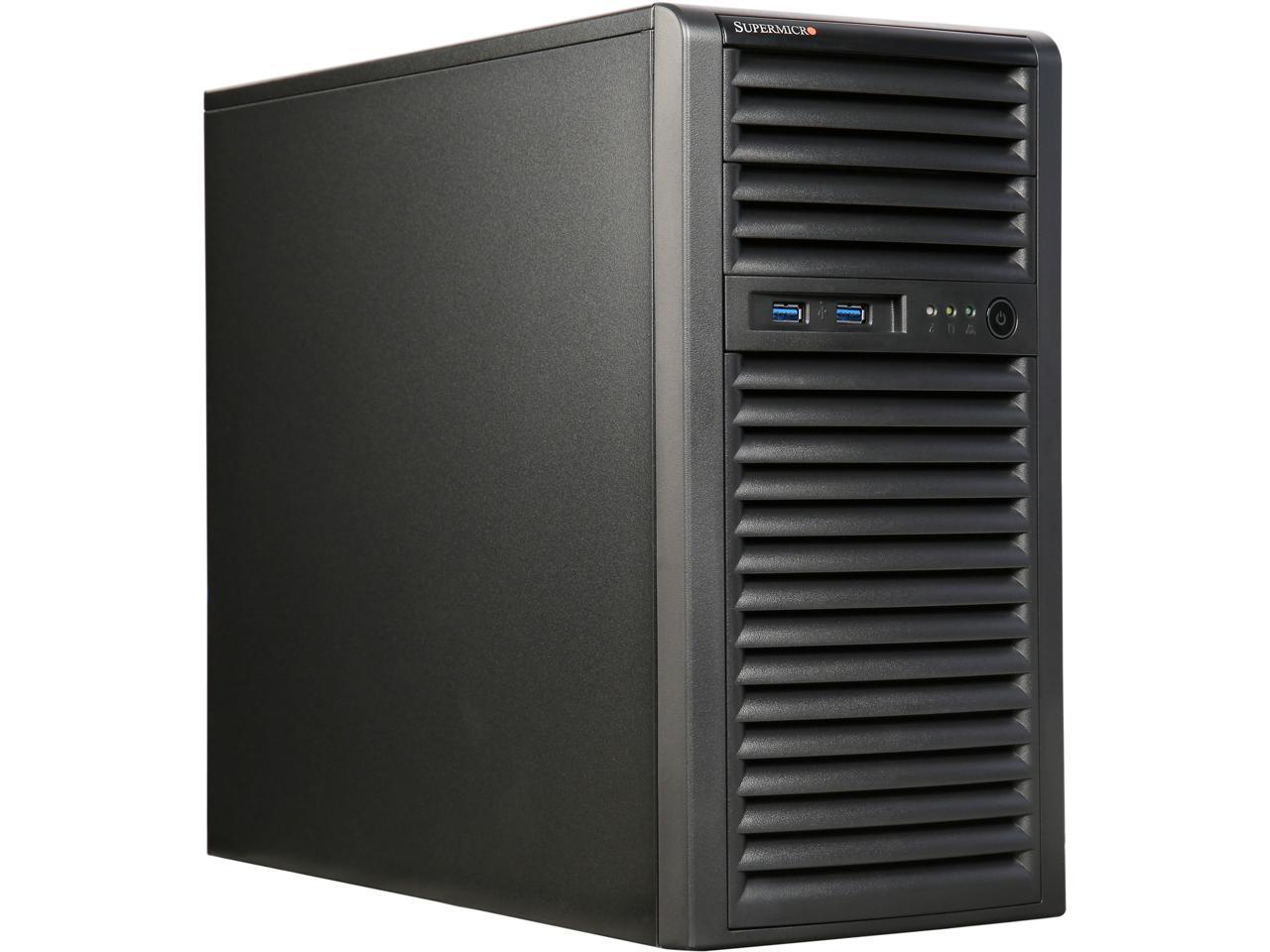 SUPERMICRO CSE-731i-403B Black Mini-Tower Server Chassis - Newegg.com