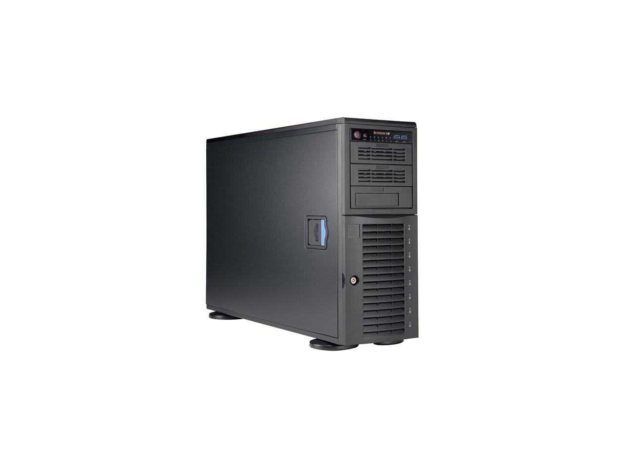 SUPERMICRO SuperChassis CSE-743AC-1K26B-SQ Black 4U Tower Server Case ...
