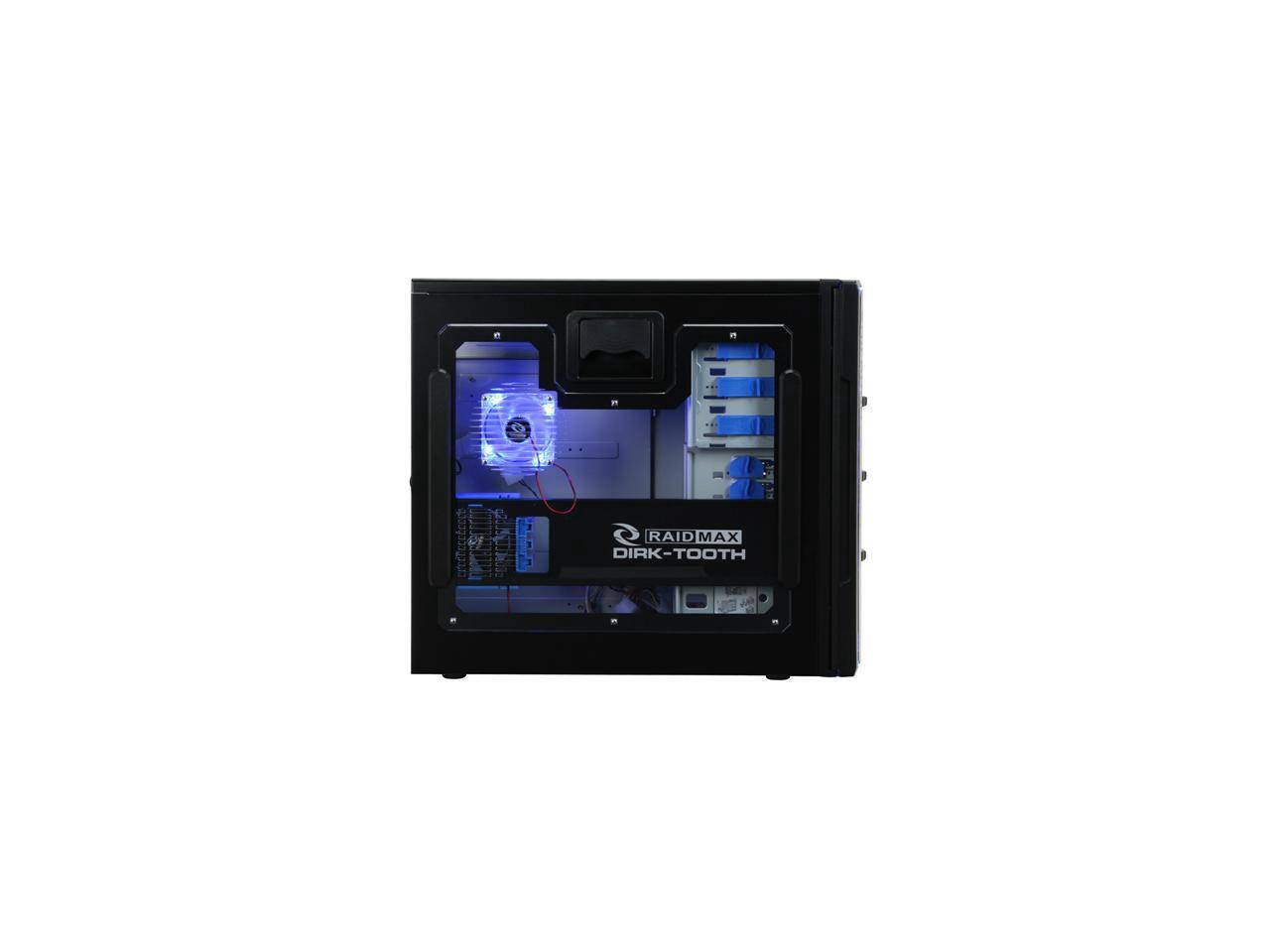 RAIDMAX SMILODON ATX-612WB Black / Silver Foldout MB Computer Case ...