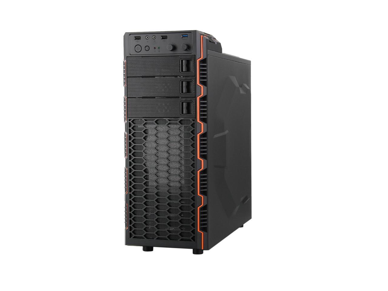 RAIDMAX Seiran II ATX-302WB Black / Orange Computer Case - Newegg.com