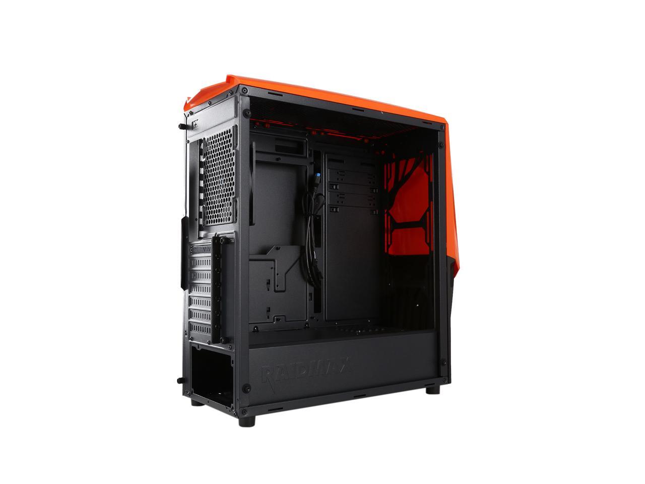 Open Box: RAIDMAX Gama A18-TO Black / Orange Computer Case - Newegg.com