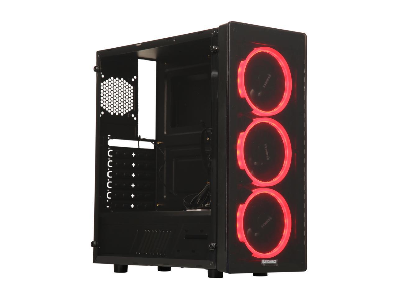 RAIDMAX NEON RGB G21-RWB Black Computer Case - Newegg.com