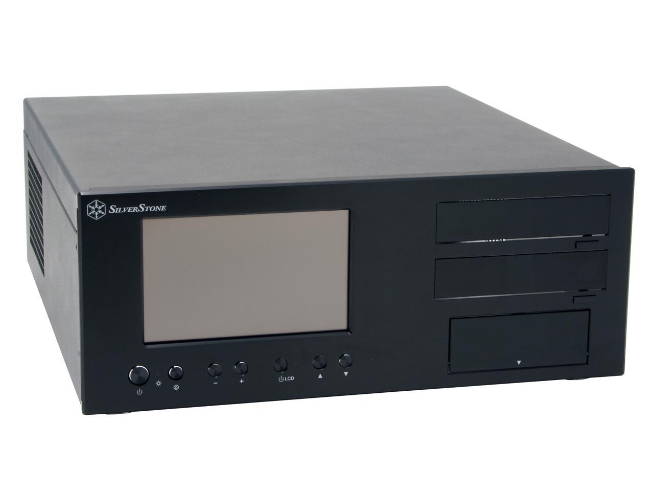 SILVERSTONE Black Lascala Series LC18-B ATX Media Center / HTPC Case ...