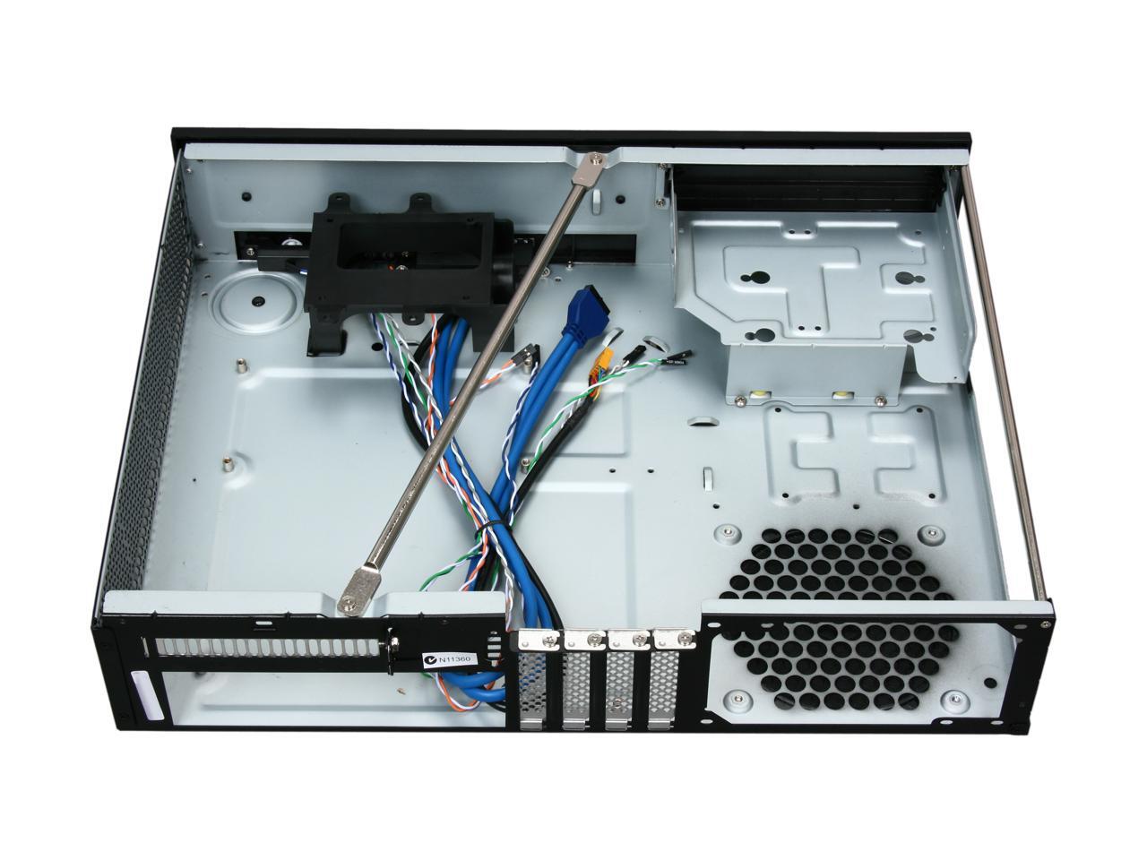 SILVERSTONE Black MILO Series ML03B Micro ATX Media Center / HTPC Case ...