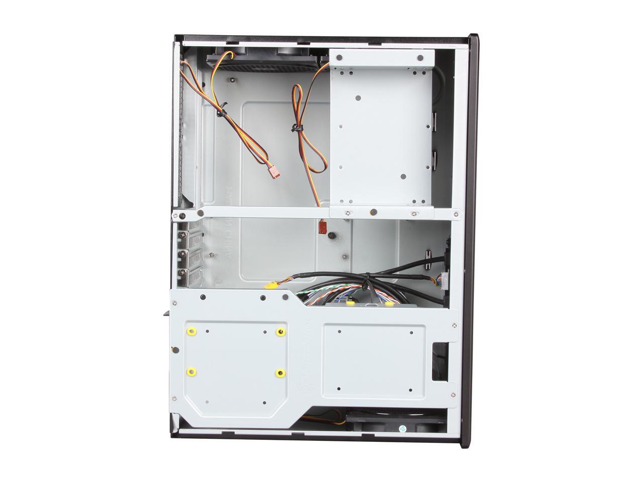 SILVERSTONE Grandia Series GD05B-USB3.0 Aluminum / 0.8mm SECC micro-ATX ...