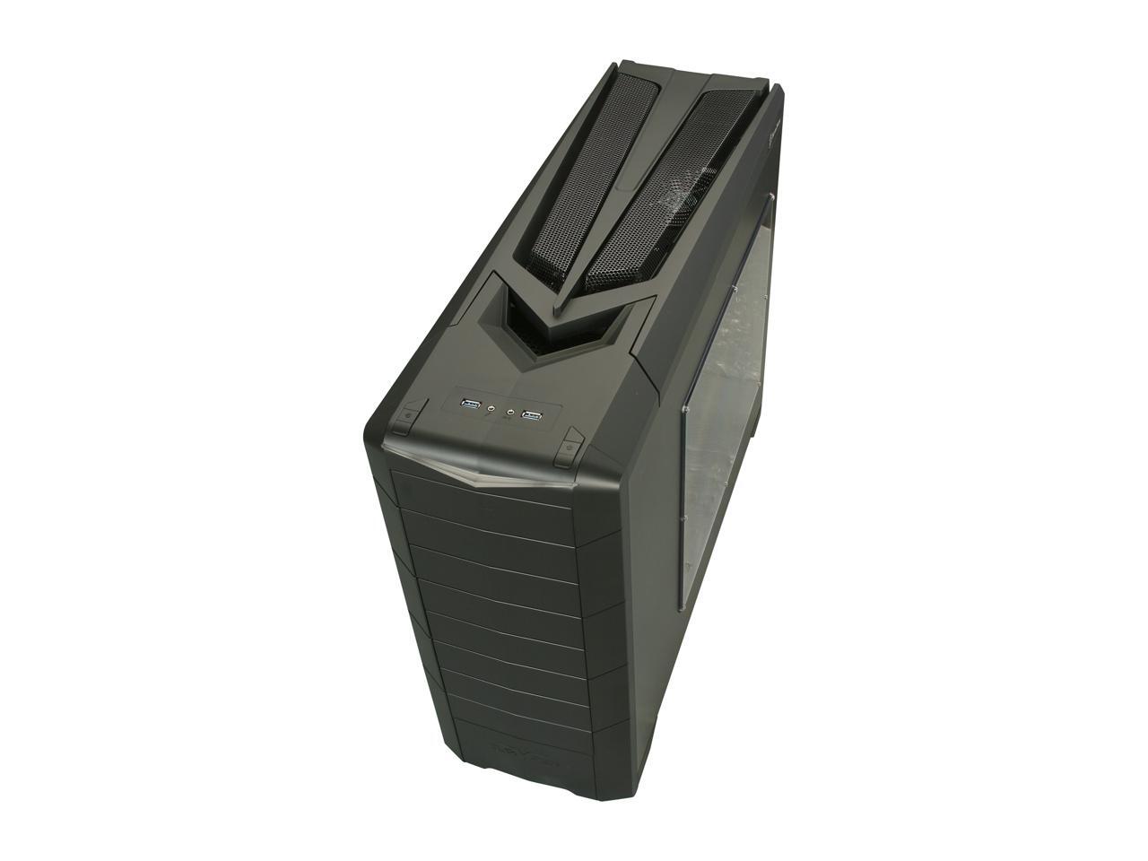 SilverStone RAVEN RV02B-EW-USB3.0 Matte black reinforced plastic outer ...