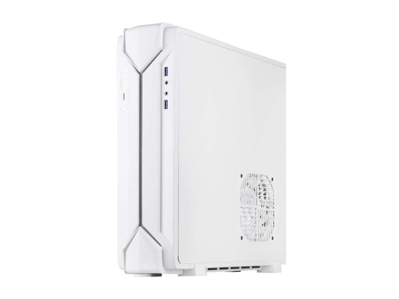 SilverStone RVZ03 SST-RVZ03W Front View with Brilliant RGB Light Strip ...