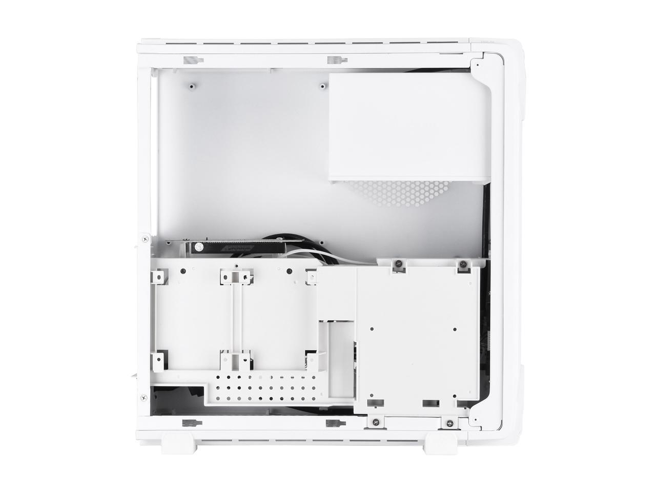 SilverStone RVZ03 SST-RVZ03W Front View with Brilliant RGB Light Strip ...