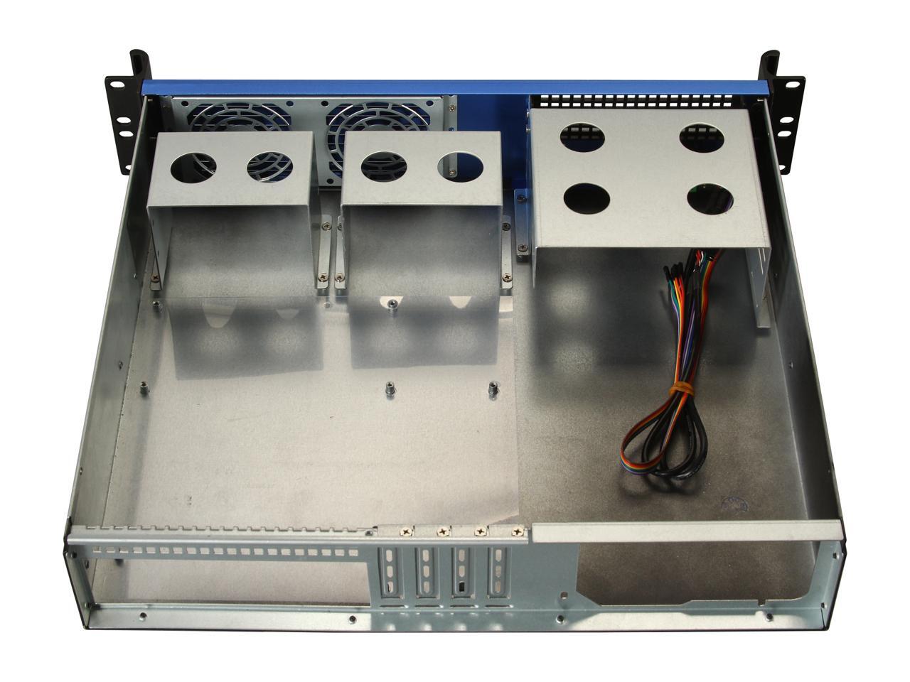 iStarUSA D-213-MATX-BLUE 2U Rackmount microATX Server Chassis - Newegg.com