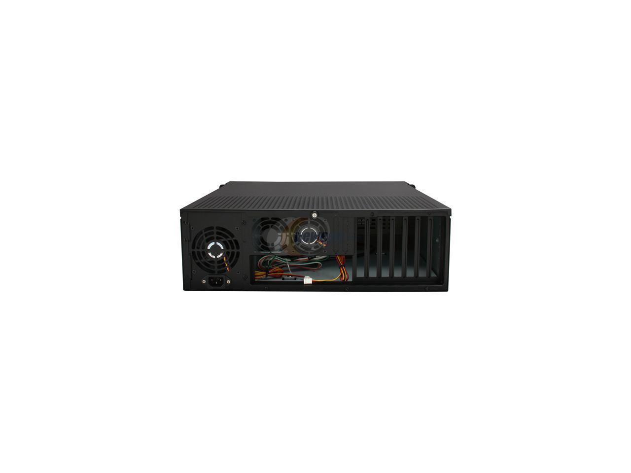 iStarUSA D-300-PFS-DE3BL Black 3U Rackmount Compact Stylish Trayless ...