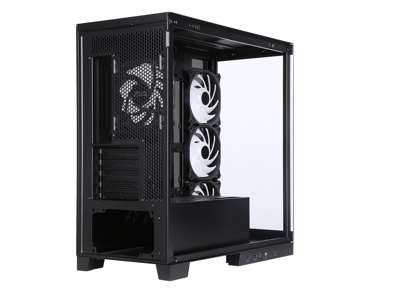 Sama AR01-RGB-BK Black Dual USB3.0 and Type C, Dual Tempered Glass ...