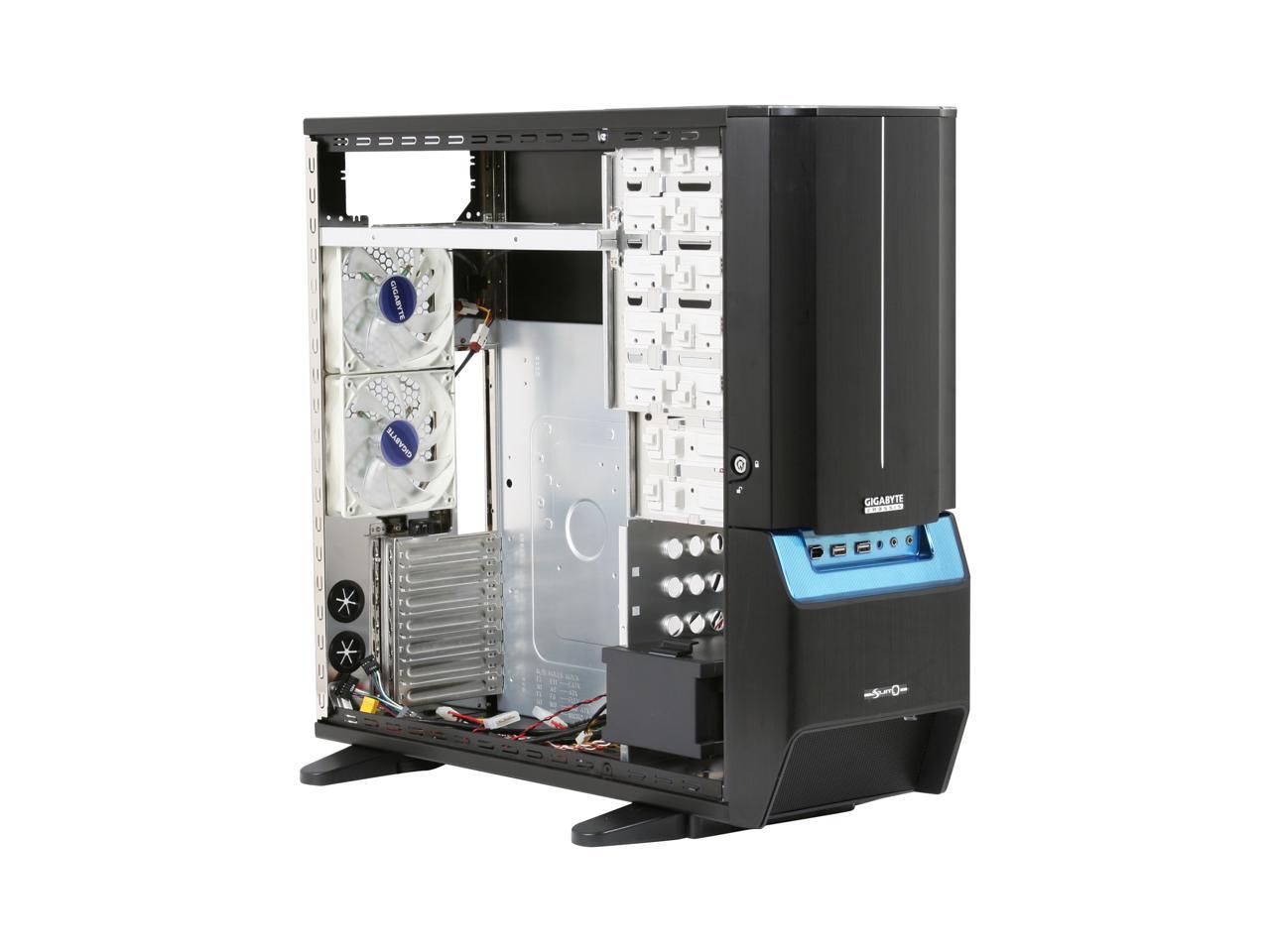 GIGABYTE SUMO 5115 GZ-FA1CAR-AJB Black Aluminum ATX Full GAMING Tower ...