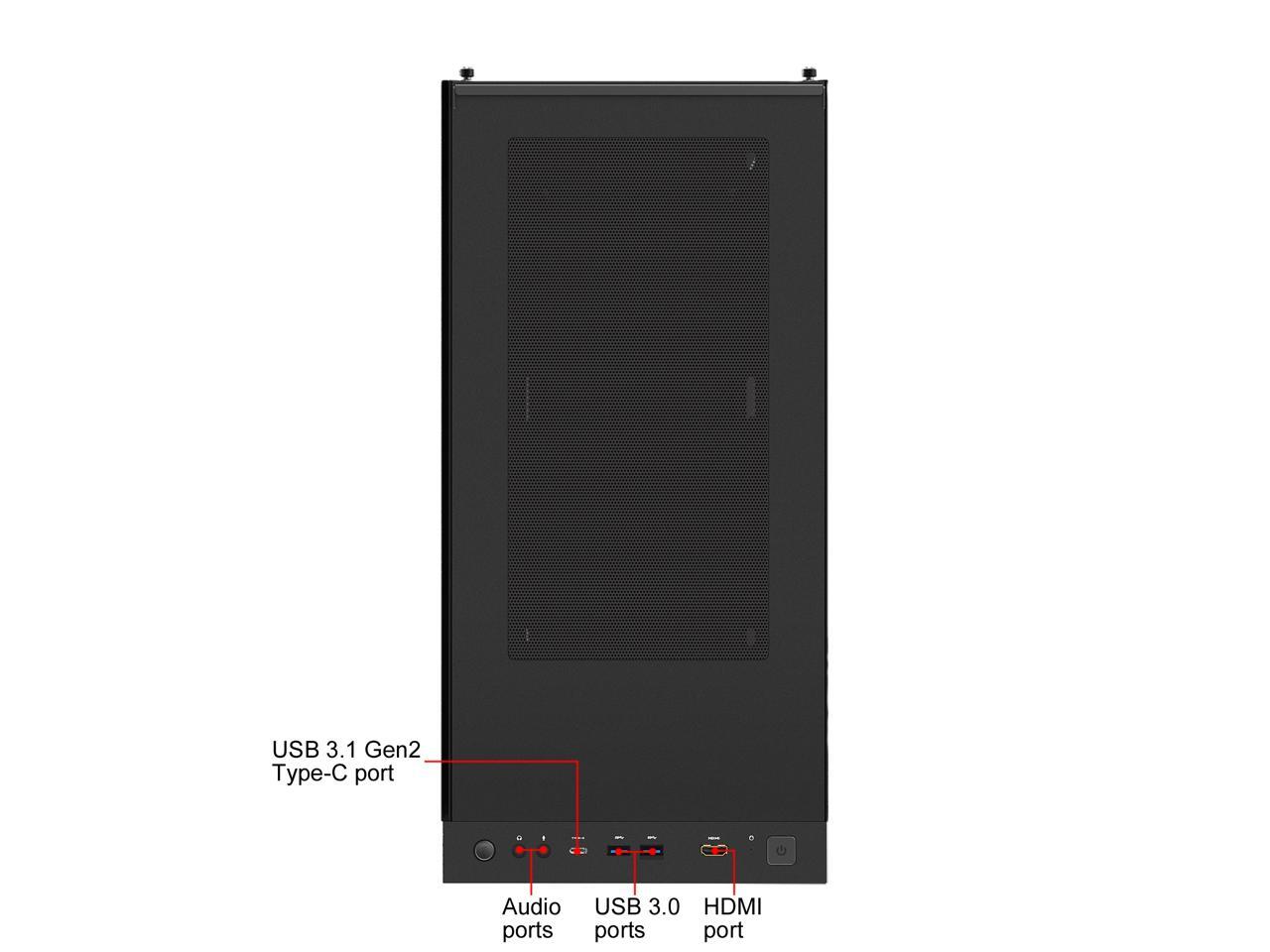 GIGABYTE AORUS C300 GLASS GB-AC300G Black Steel / Plastic / Tempered ...