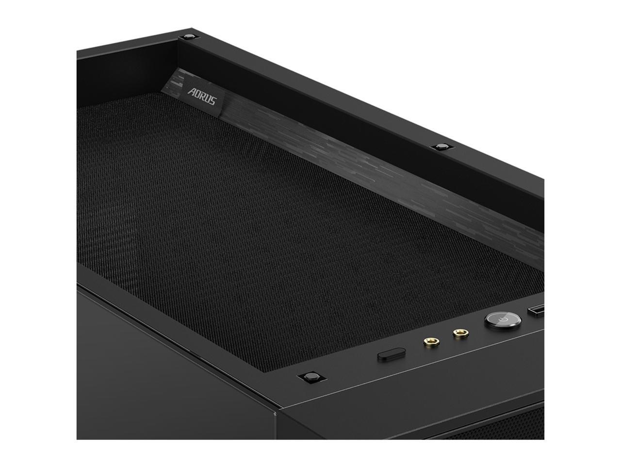 GIGABYTE AORUS C500 GLASS - Black Mid Tower PC Gaming Case, Tempered ...