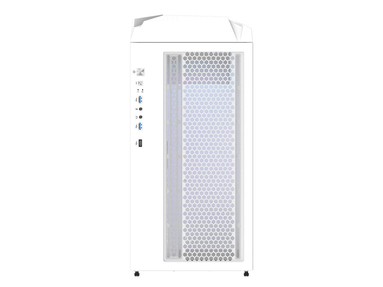 GIGABYTE C301 GLASS WHITE - White Mid Tower PC Gaming Case, Tempered ...