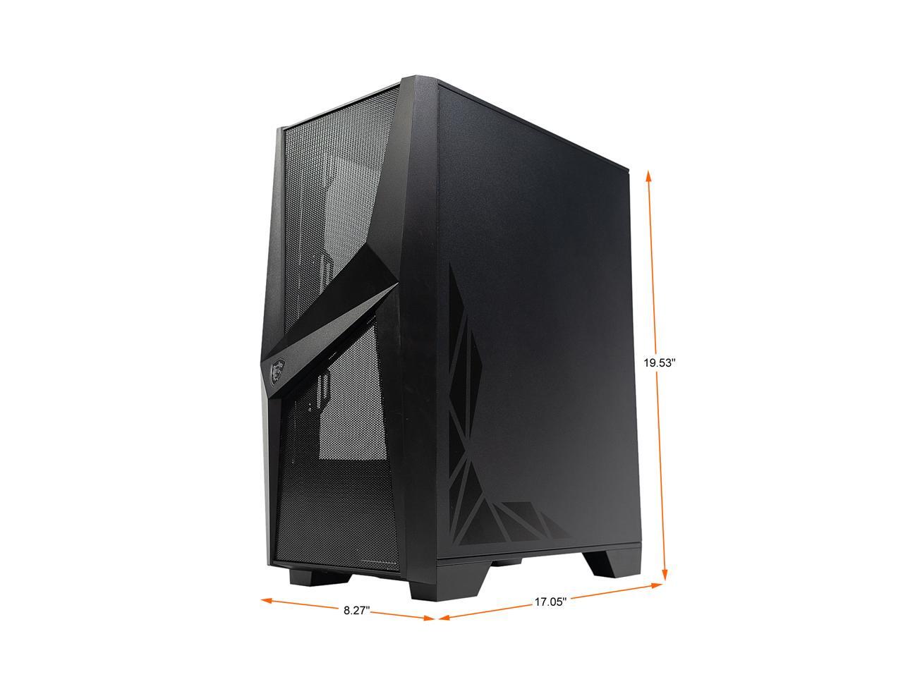 MSI MAG FORGE 100M LITE Black Computer Case - Newegg.com