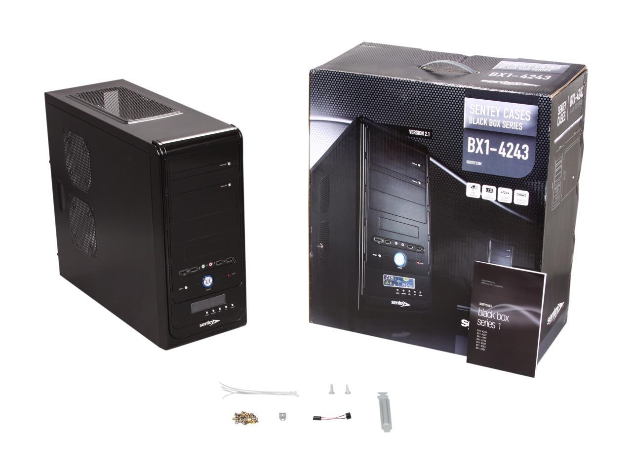 Sentey Black Box Series BX1-4243 v2.1 Black Computer Case - Newegg.com