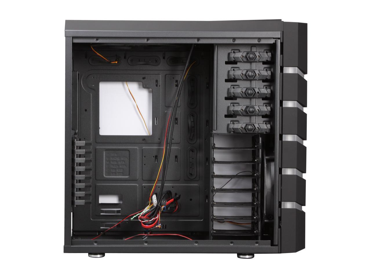 BitFenix Colossus Black / Red/Blue LED / Black Steel / Plastic ATX Full ...