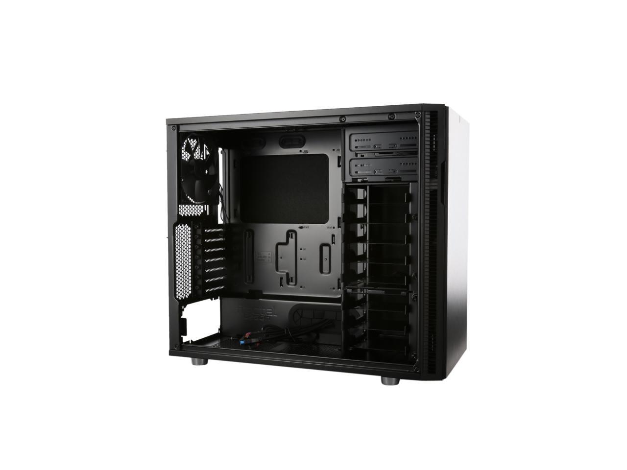 Fractal Design Define R5 Blackout Silent ATX Mid Tower Computer Case ...