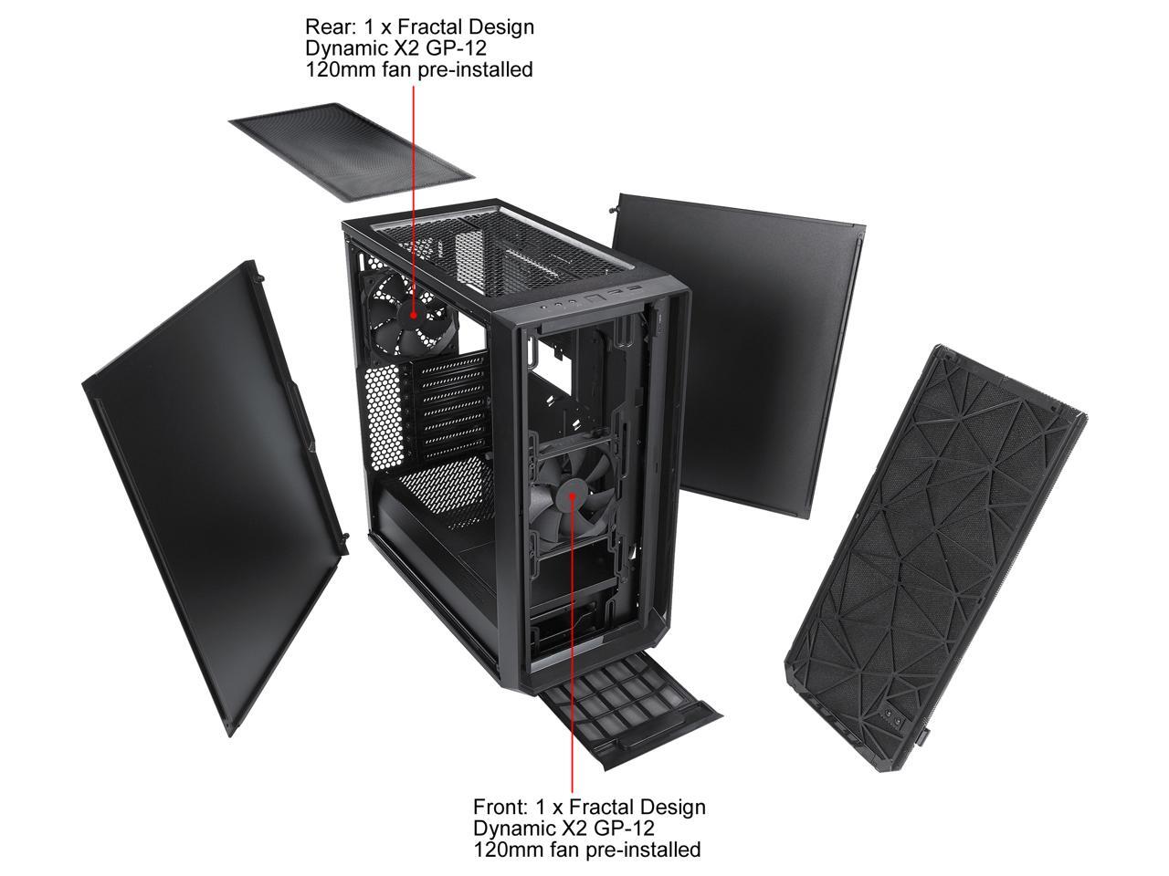 Fractal Design Meshify C Black ATX Mid Tower Computer Case - Newegg.ca
