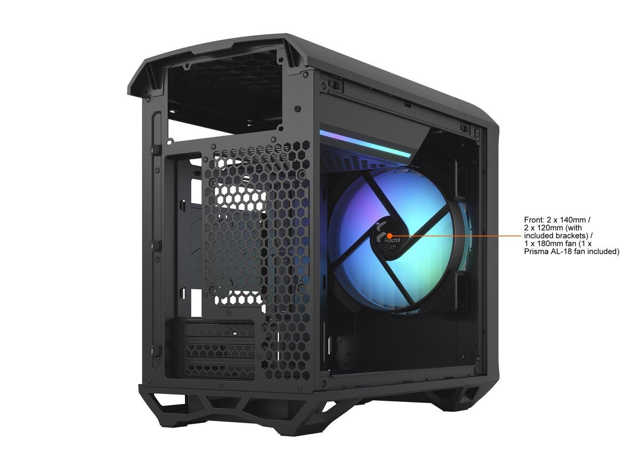 Fractal Design Torrent Nano RGB Black TG Light Tint Tempered Glass High ...