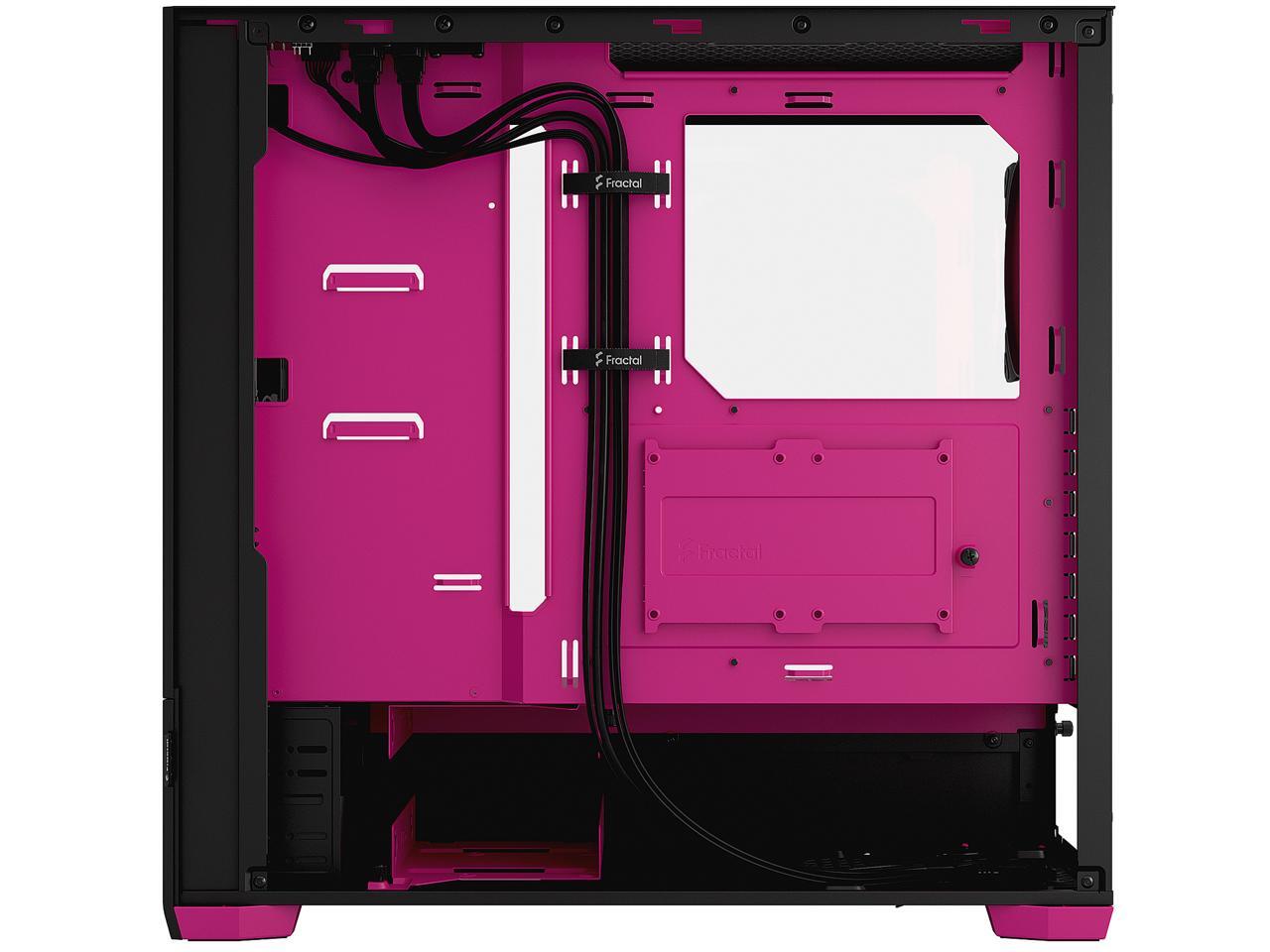Fractal Design Pop Air RGB Black Magenta Core TG ATX High-Airflow Clear ...