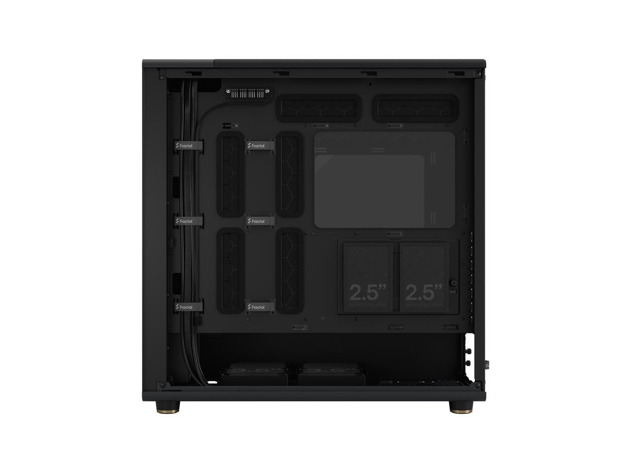 Fractal Design North XL ATX mATX Mid Tower PC Case - Charcoal Black ...